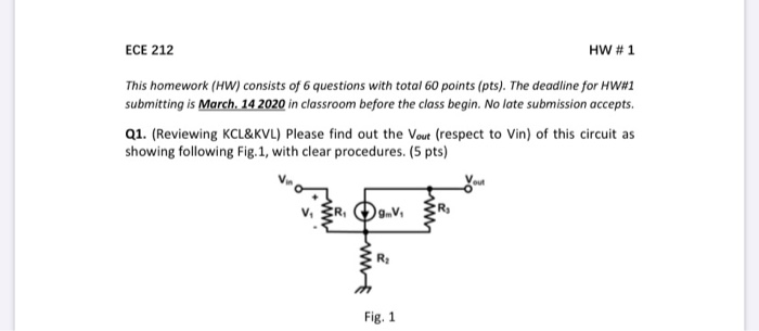 Solved ECE 212 HW #1 This homework (HW) consists of 6 | Chegg.com