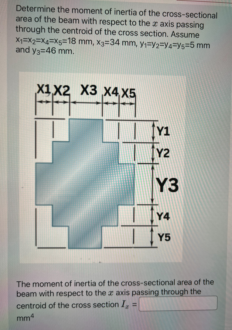 Solved Determine the moment of inertia of the | Chegg.com