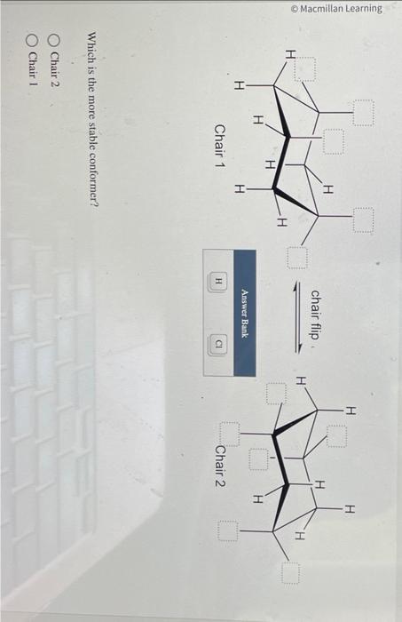 Given the planar trisubstituted cyclohexane, fill in | Chegg.com
