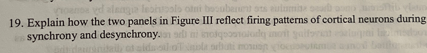 Solved Explain how the two panels in Figure III reflect | Chegg.com
