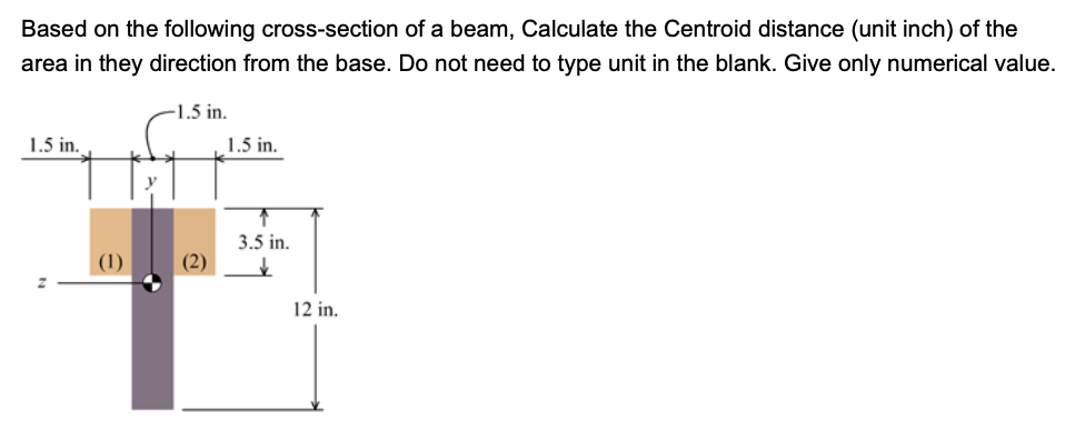 Solved Based on the following cross-section of a beam, | Chegg.com