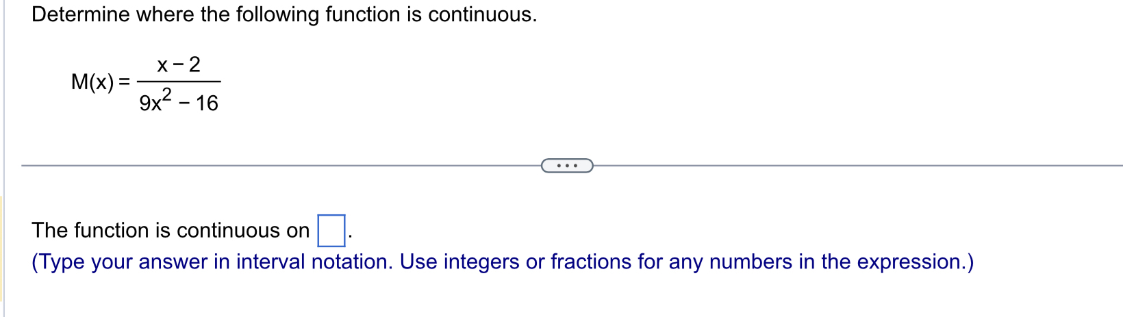 Solved Determine where the following function is | Chegg.com