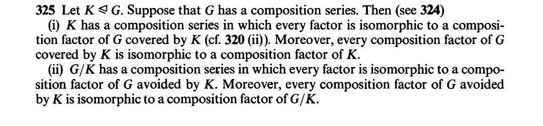 Solved 325 Let KG. Suppose that G has a composition series. | Chegg.com