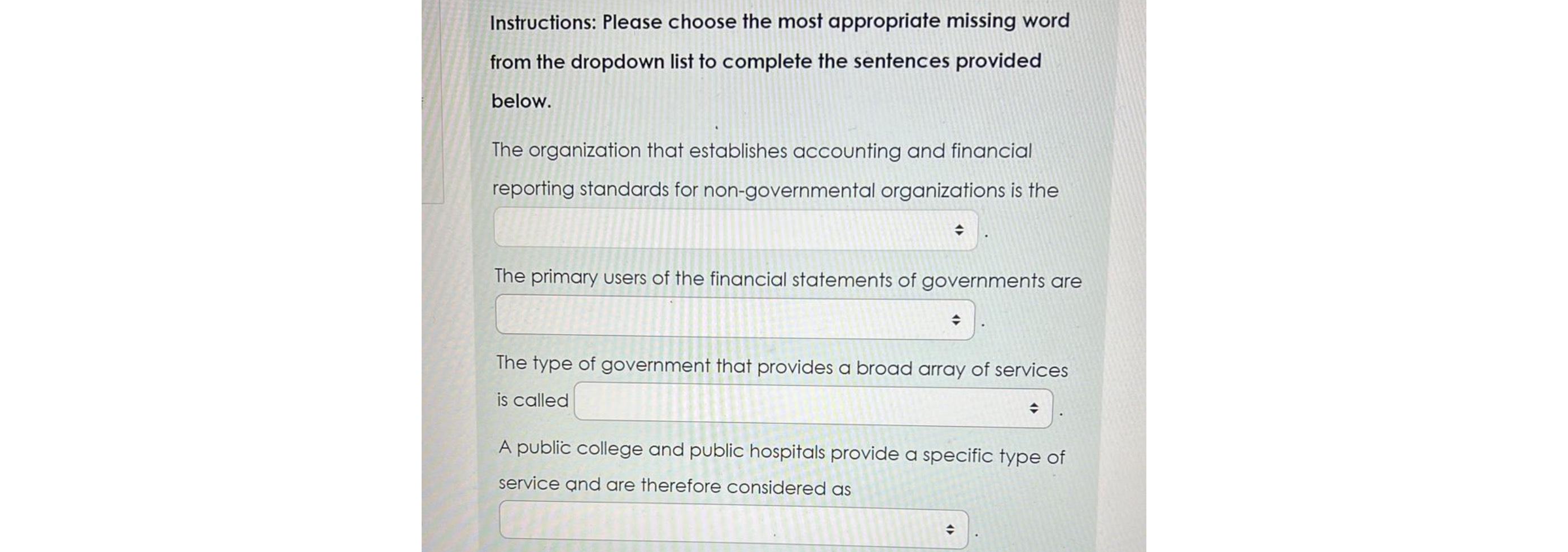 Instructions: Please choose the most appropriate | Chegg.com