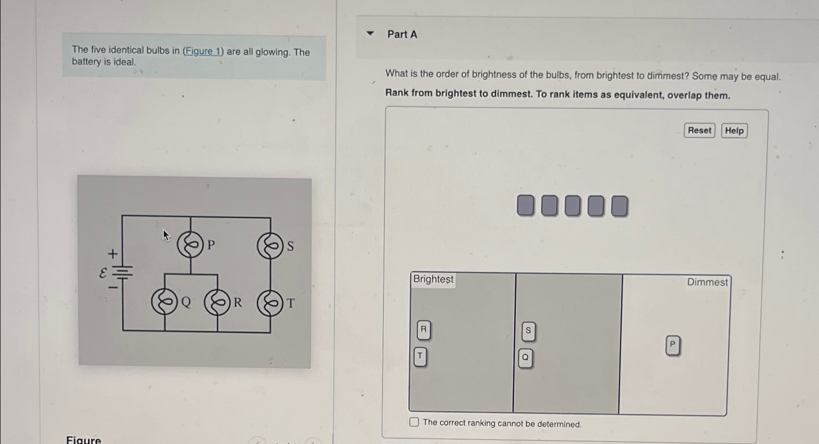 Solved The five identical bulbs in (Figure 1) ﻿are all | Chegg.com