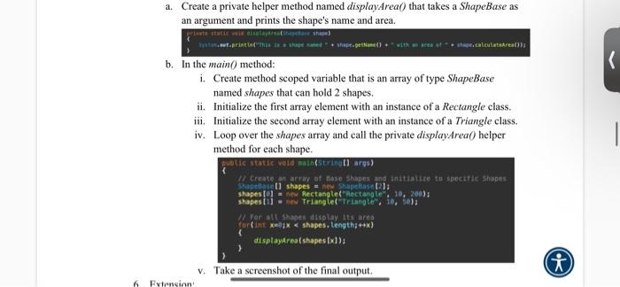 Solved In this activity, you will implement Interface | Chegg.com
