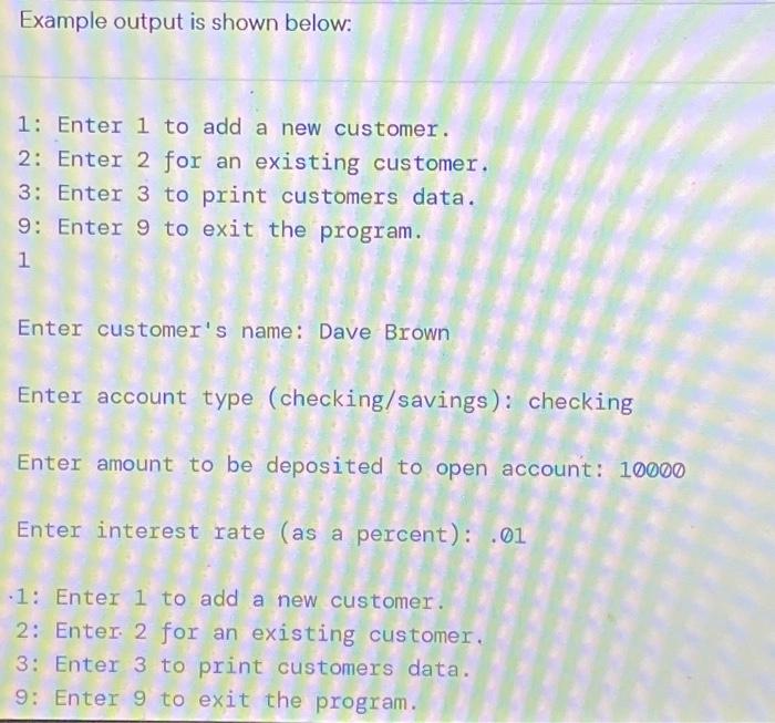 Solved Instructions Define the class bankAccount to | Chegg.com