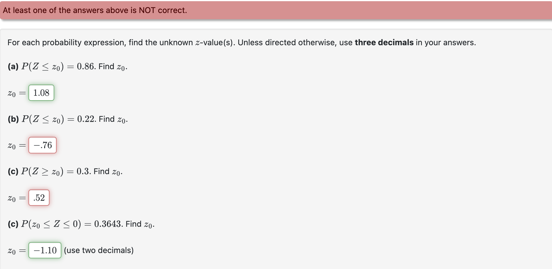 Solved For each probability expression, find the unknown | Chegg.com