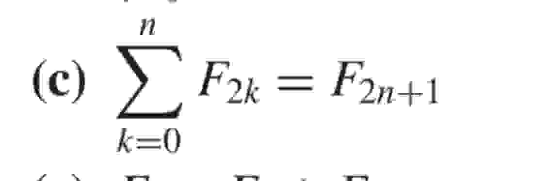 Solved Verify the following identities for Fibonacci numbers | Chegg.com