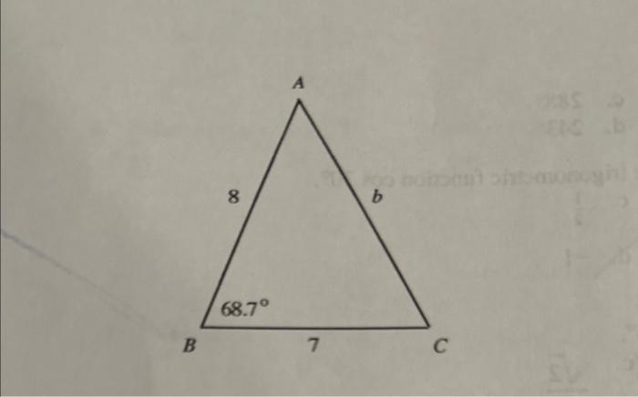 Solved use the given measurements to solve AABC round to the | Chegg.com