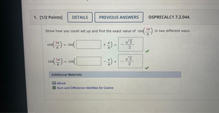 Solved Find a cofunction with the same value as the given | Chegg.com