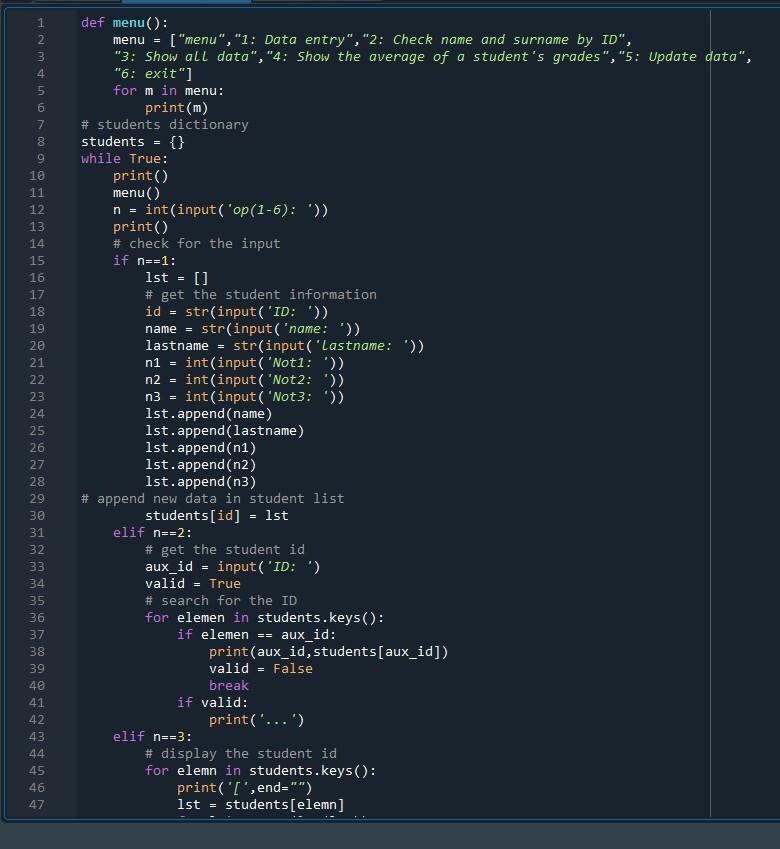 Solved In the lines of code 2 to 4 there is everything I | Chegg.com