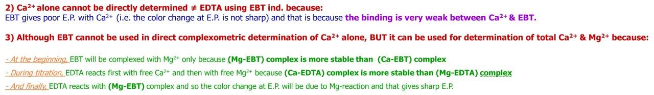 Solved Ca2+ ﻿alone cannot be directly determined ≠ ﻿EDTA | Chegg.com