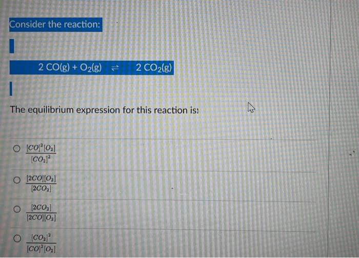 Solved Consider the reaction: A2+B2⇌2AB The equilibrium | Chegg.com