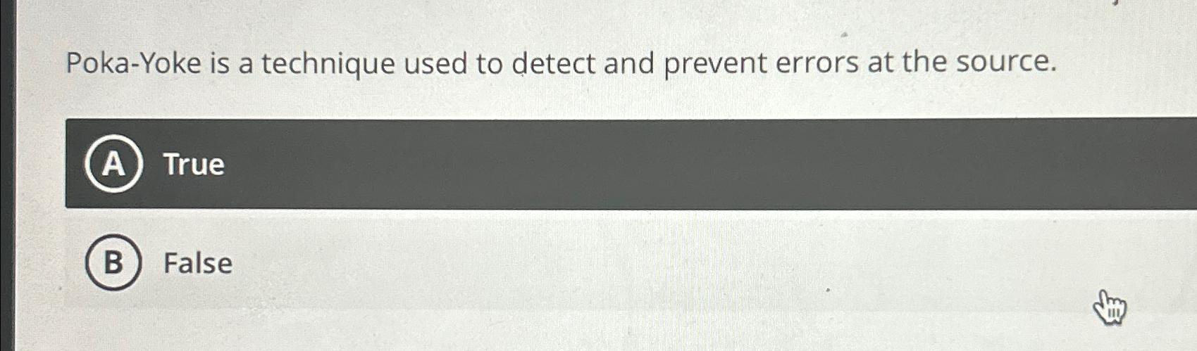 Solved Poka-Yoke is a technique used to detect and prevent | Chegg.com