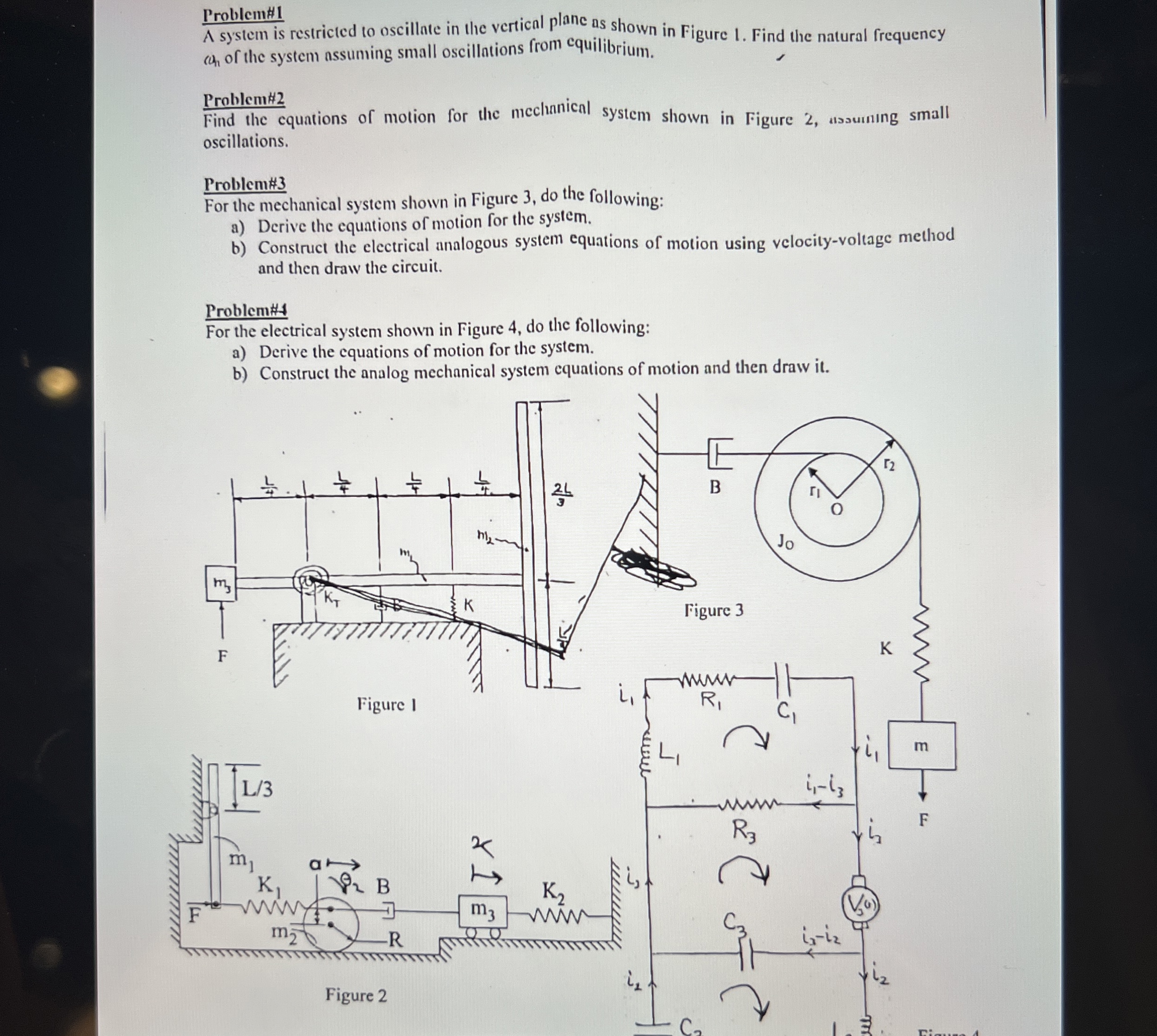 Solved Problem#1A system is restricted to oscillate in the | Chegg.com