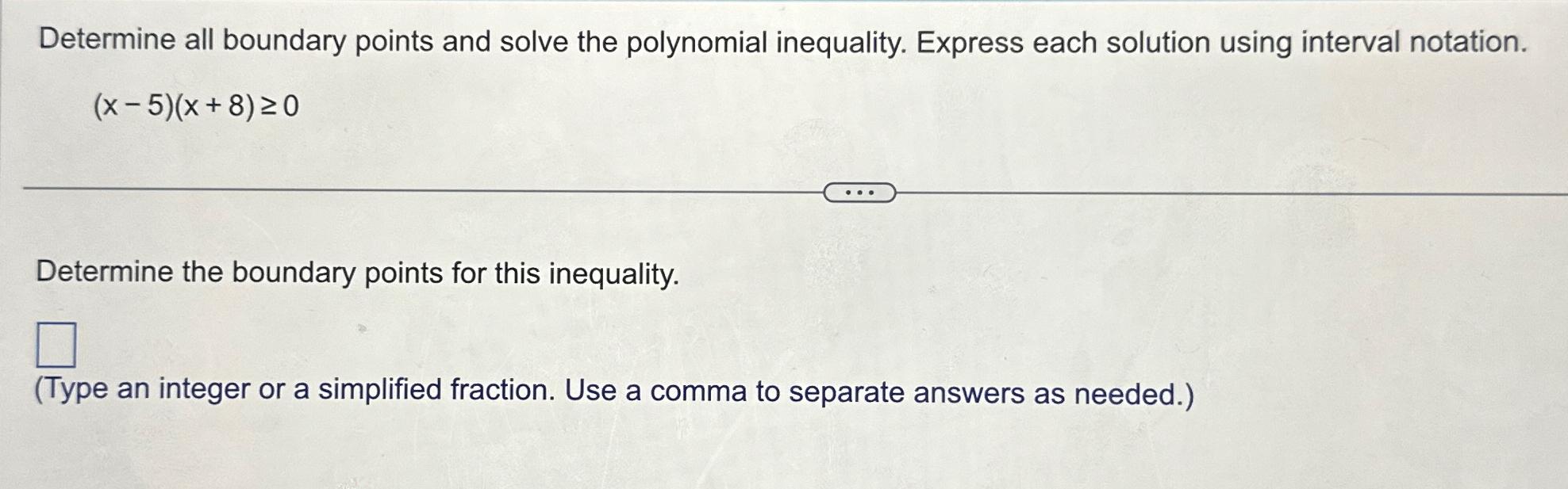 Solved Determine all boundary points and solve the | Chegg.com