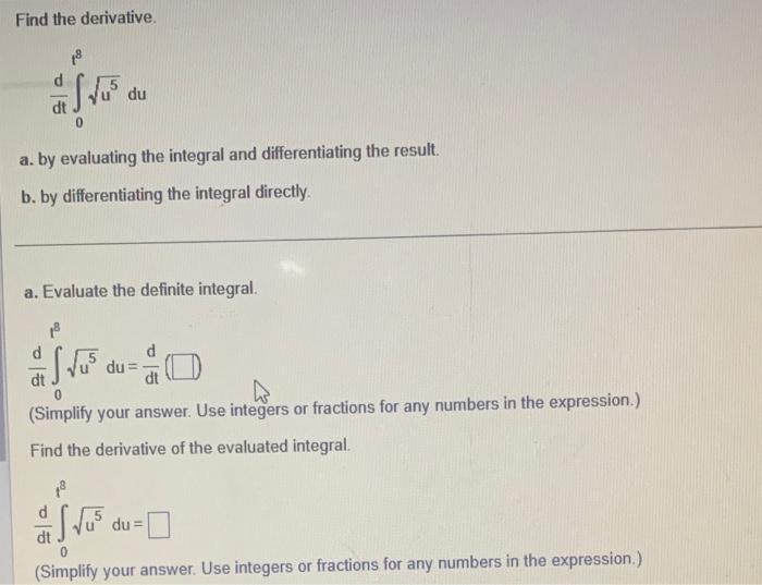 Solved Find the derivative. \[ \frac{d}{d t} | Chegg.com