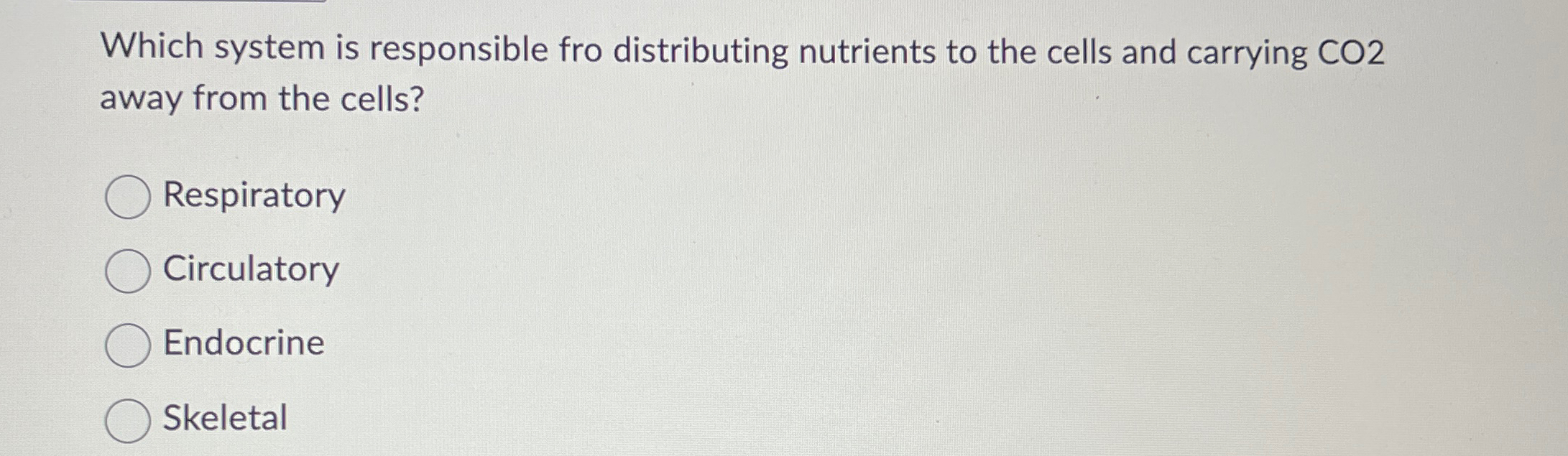 Solved Which system is responsible fro distributing | Chegg.com