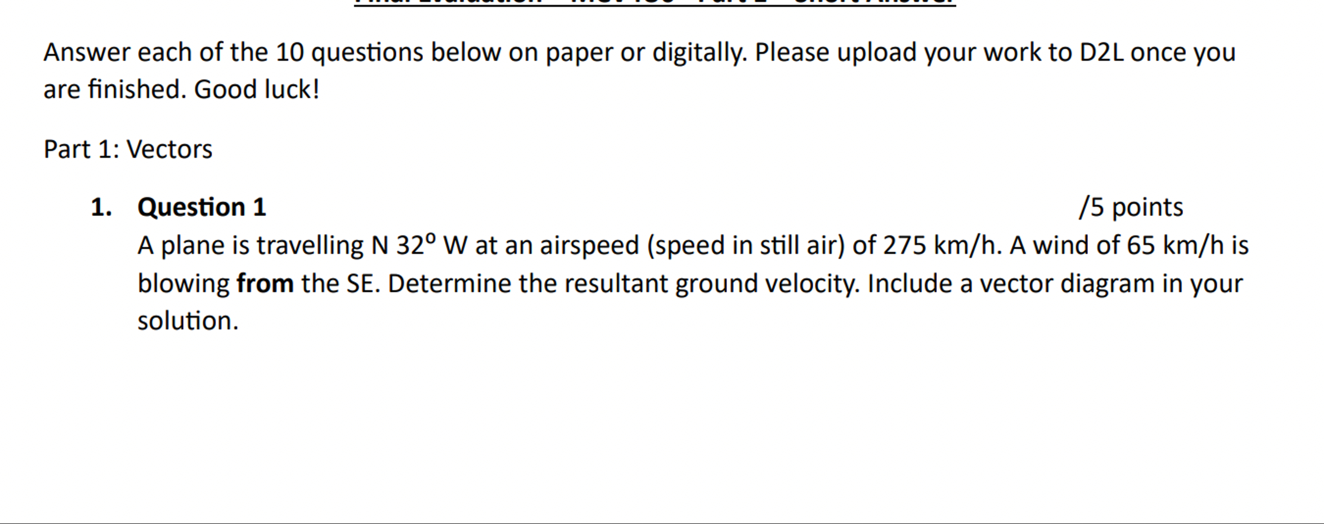 Solved Answer each of the 10 ﻿questions below on paper or | Chegg.com