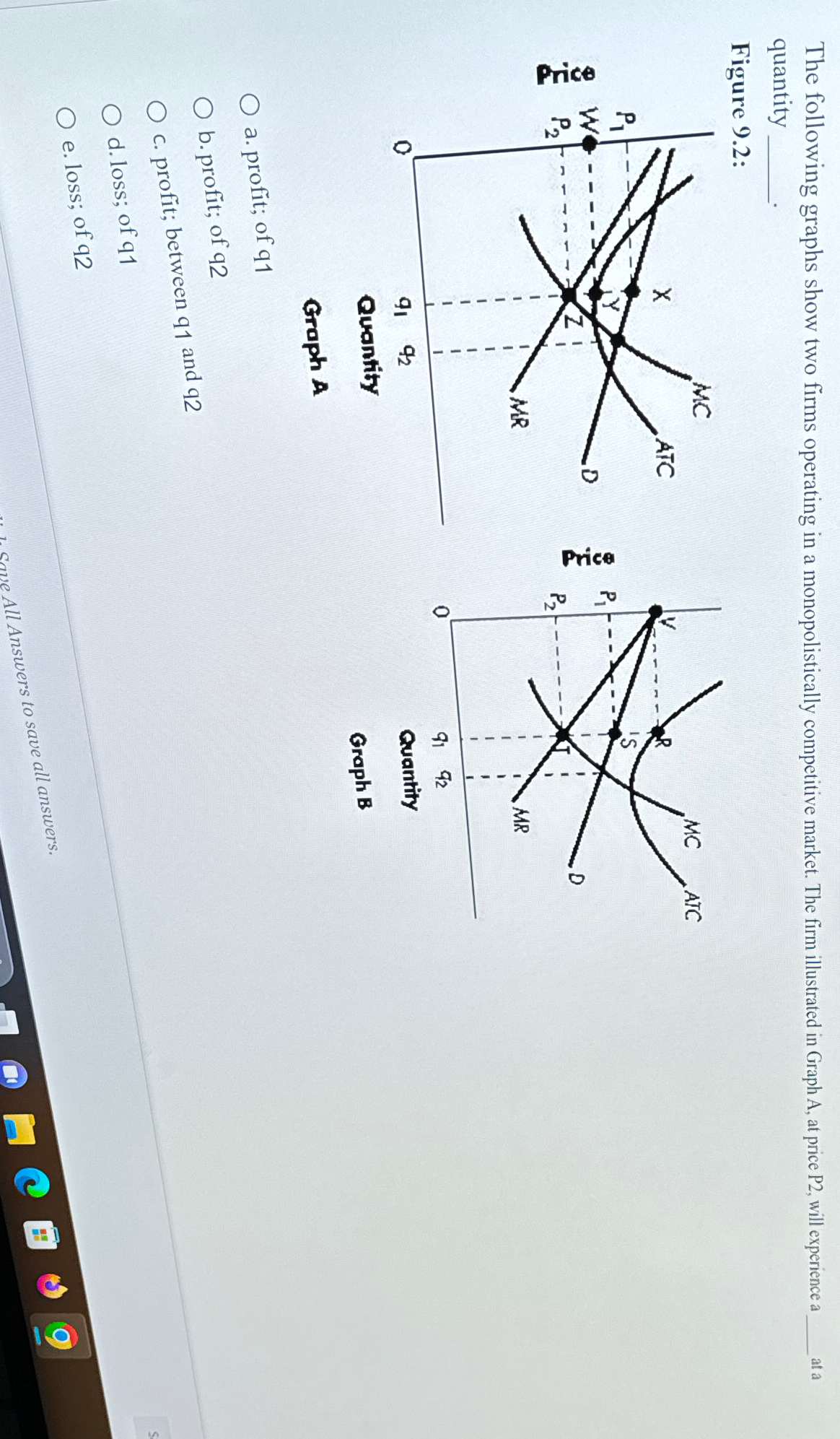 Solved The following graphs show two firms operating in a | Chegg.com