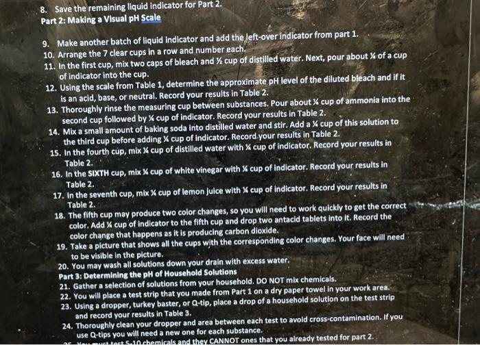 Solved Lab 8.2: Determining pH with Red Cabbage Paper | Chegg.com