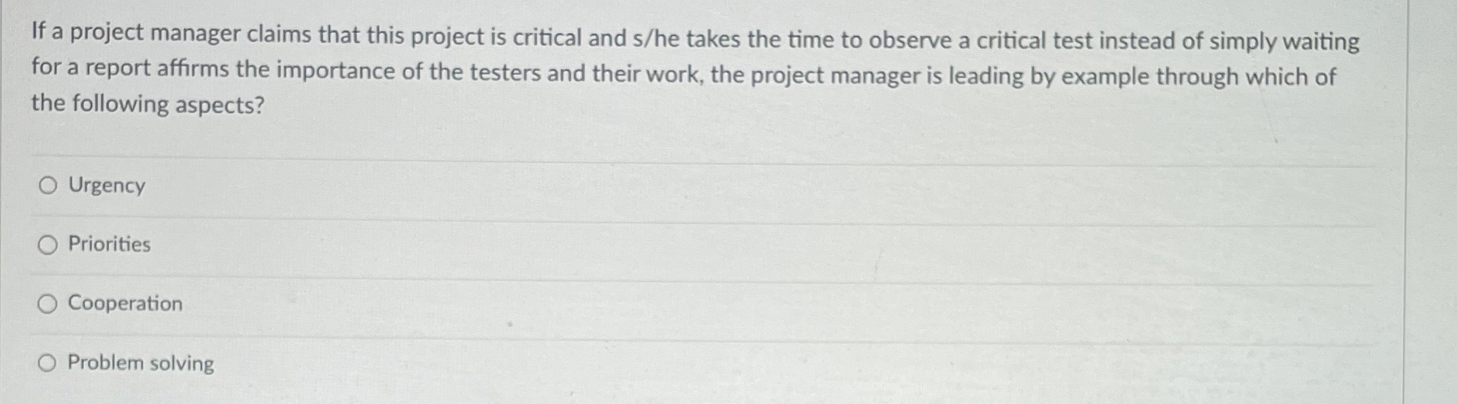Solved If a project manager claims that this project is | Chegg.com