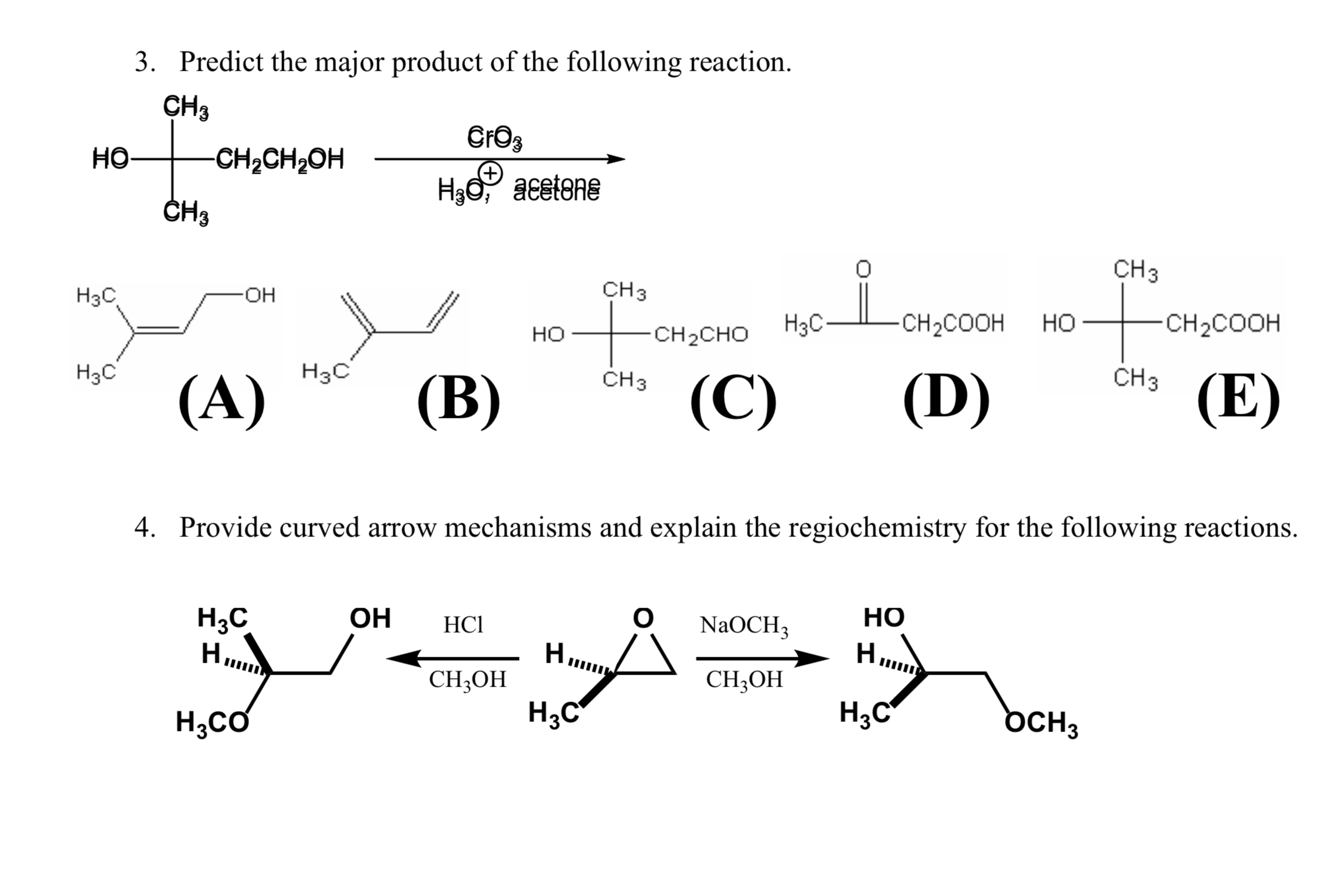Solved Predict the major product of the following | Chegg.com