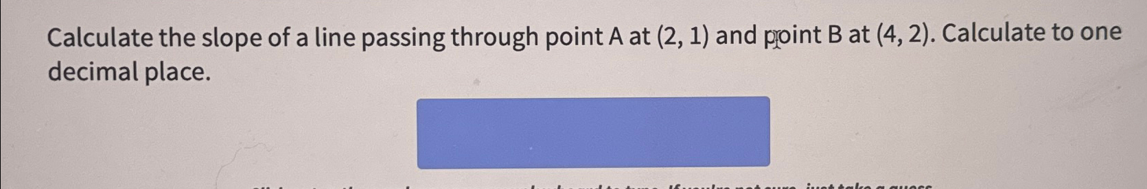 Solved Calculate the slope of a line passing through point A | Chegg.com