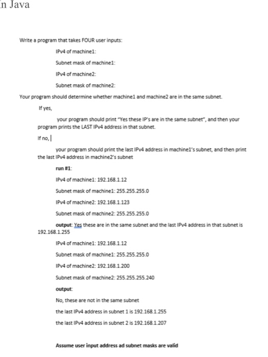 Solved n Java Write a program that takes FOUR user inputs: | Chegg.com