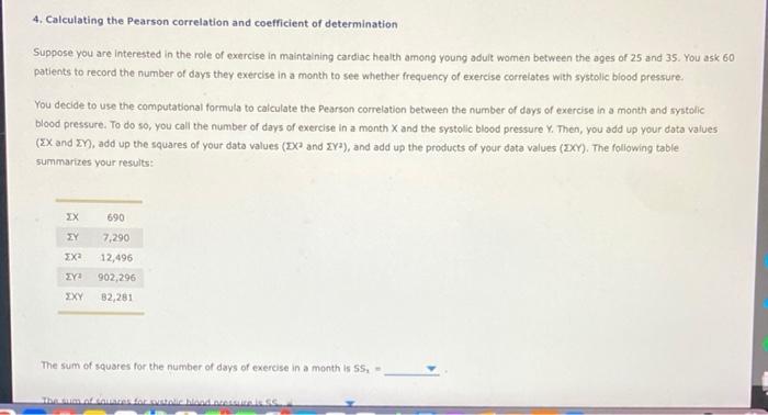 Solved 4. Calculating the Pearson correlation and | Chegg.com