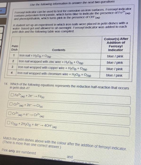 Solved Multiple Choice & Numerical Response Use the | Chegg.com