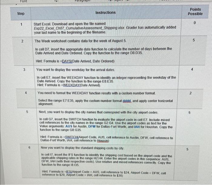 In cell 17, insert the IFS function to identif the | Chegg.com