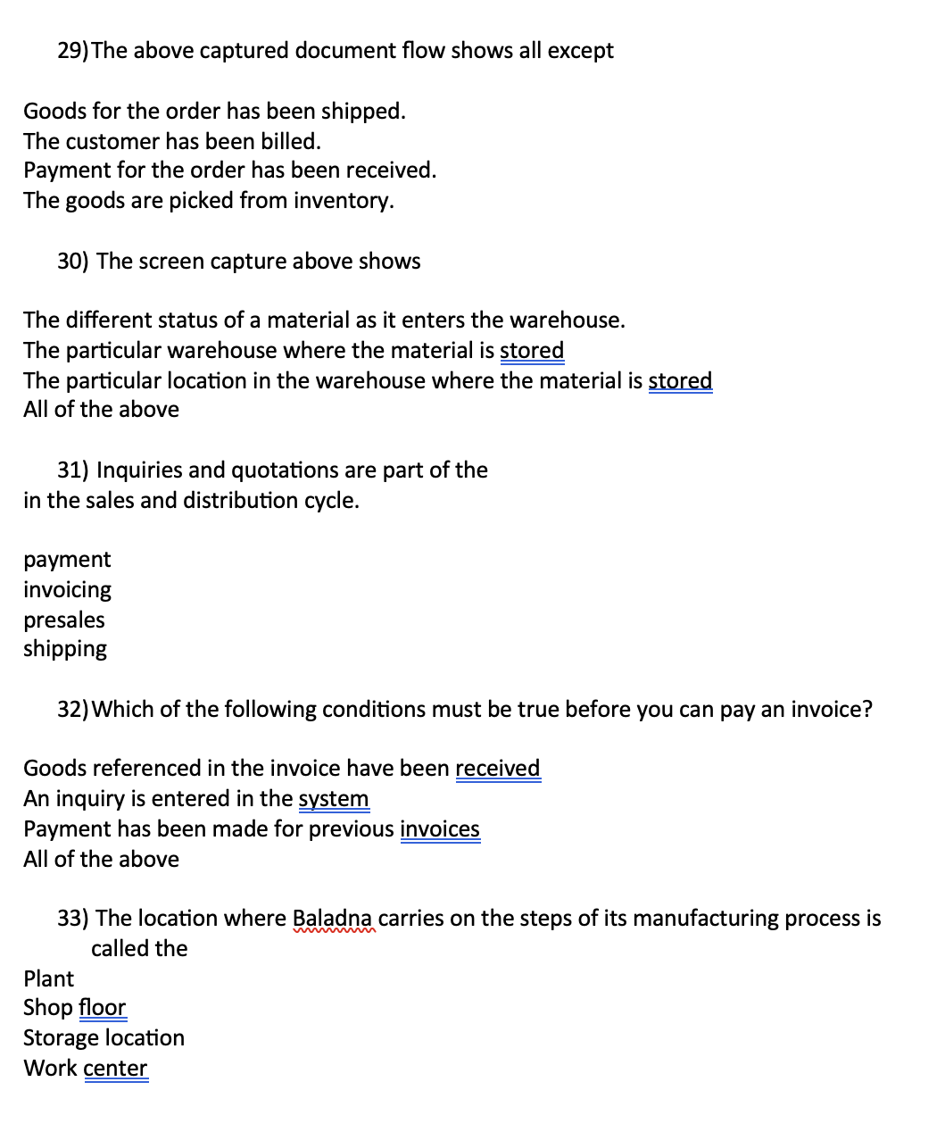Solved The above captured document flow shows all | Chegg.com