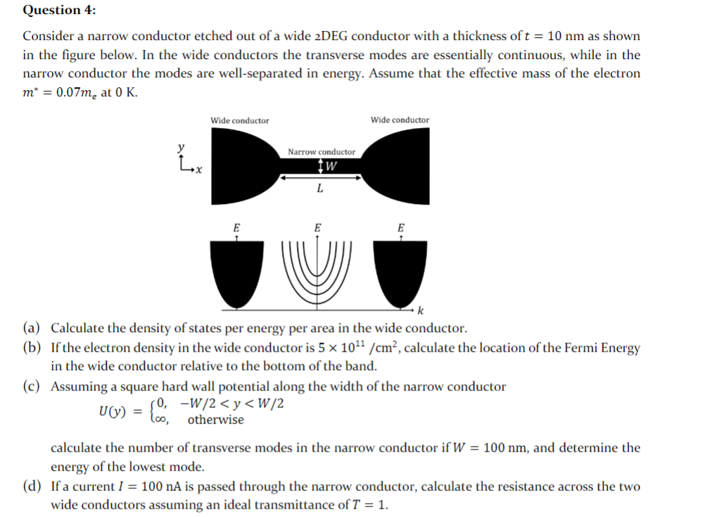 Solved Question 4:Consider a narrow conductor etched out of | Chegg.com