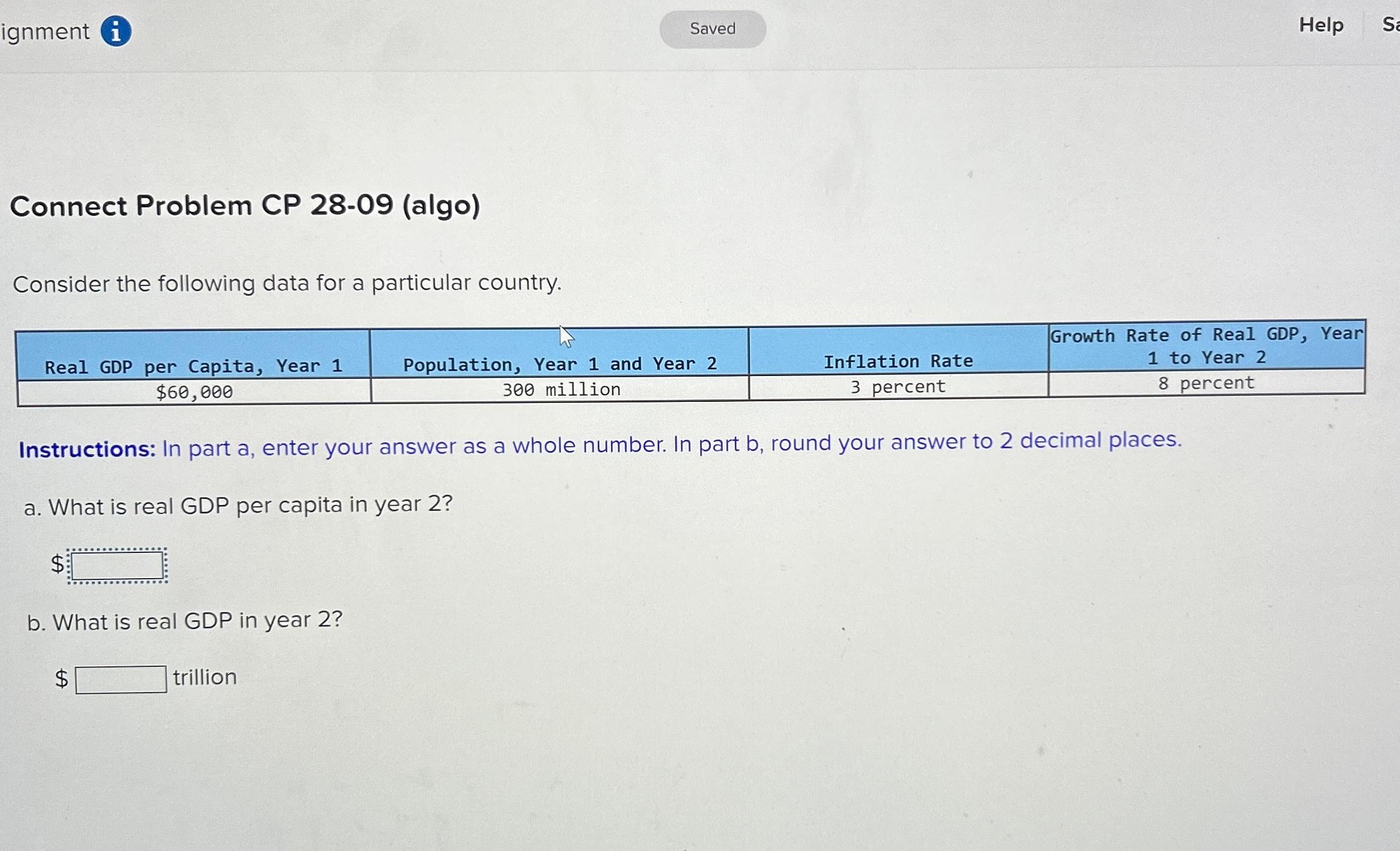 Solved ignment (iSavedHelpConnect Problem CP | Chegg.com
