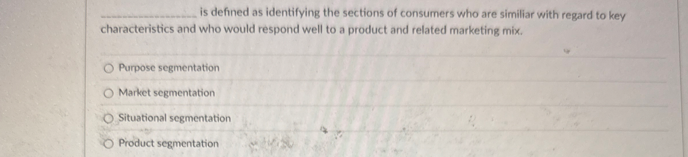 Solved q, ﻿is defined as identifying the sections of | Chegg.com