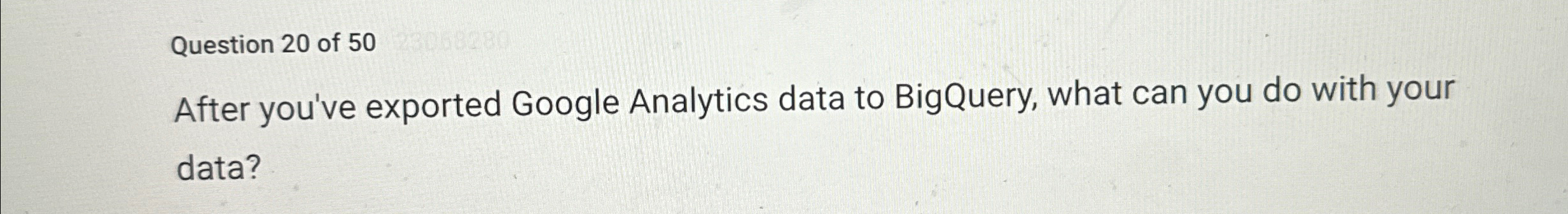 Solved Question 20 ﻿of 50After you've exported Google | Chegg.com