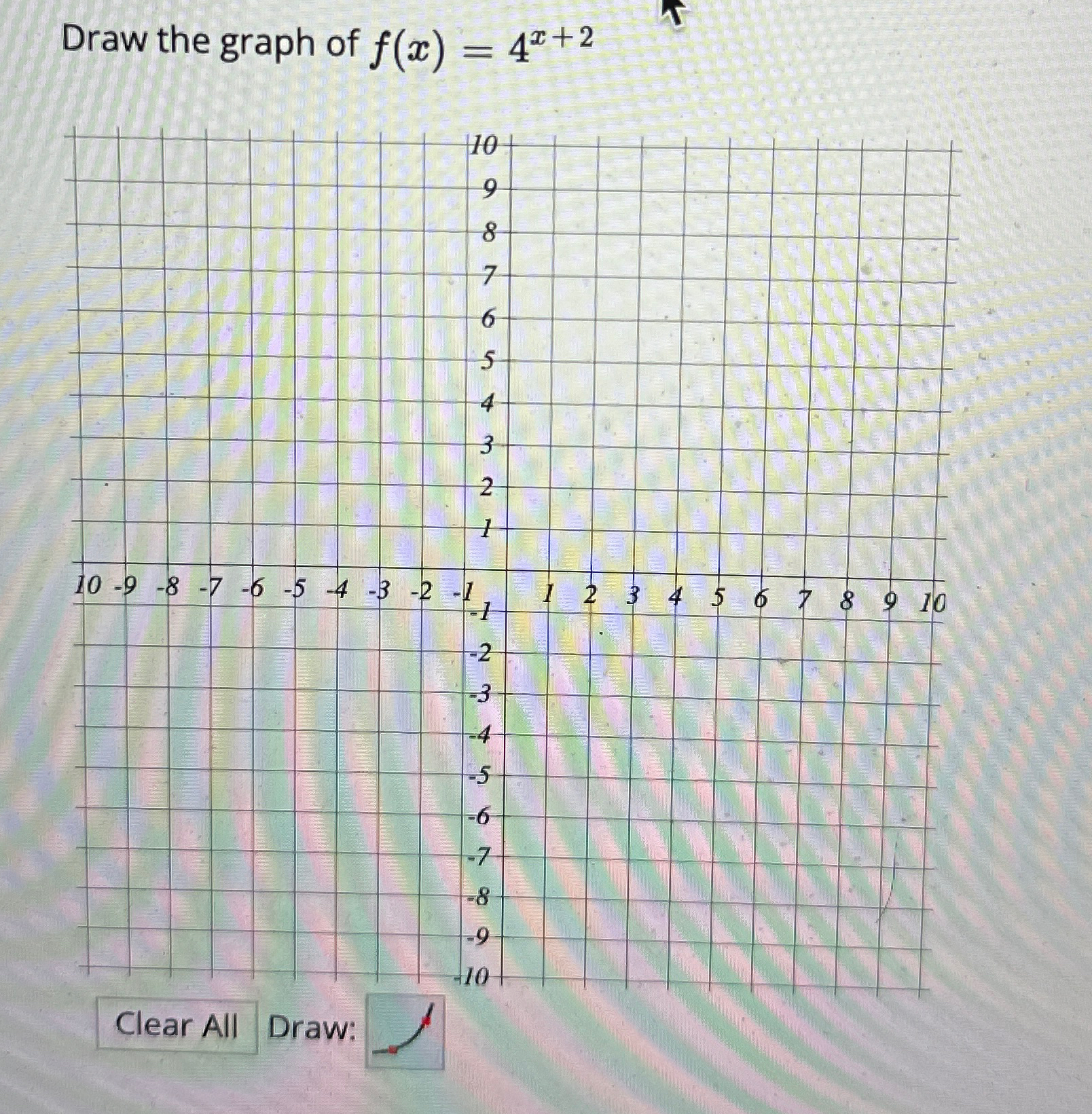 Solved Draw the graph of f(x)=4x+2Draw:please help me draw | Chegg.com