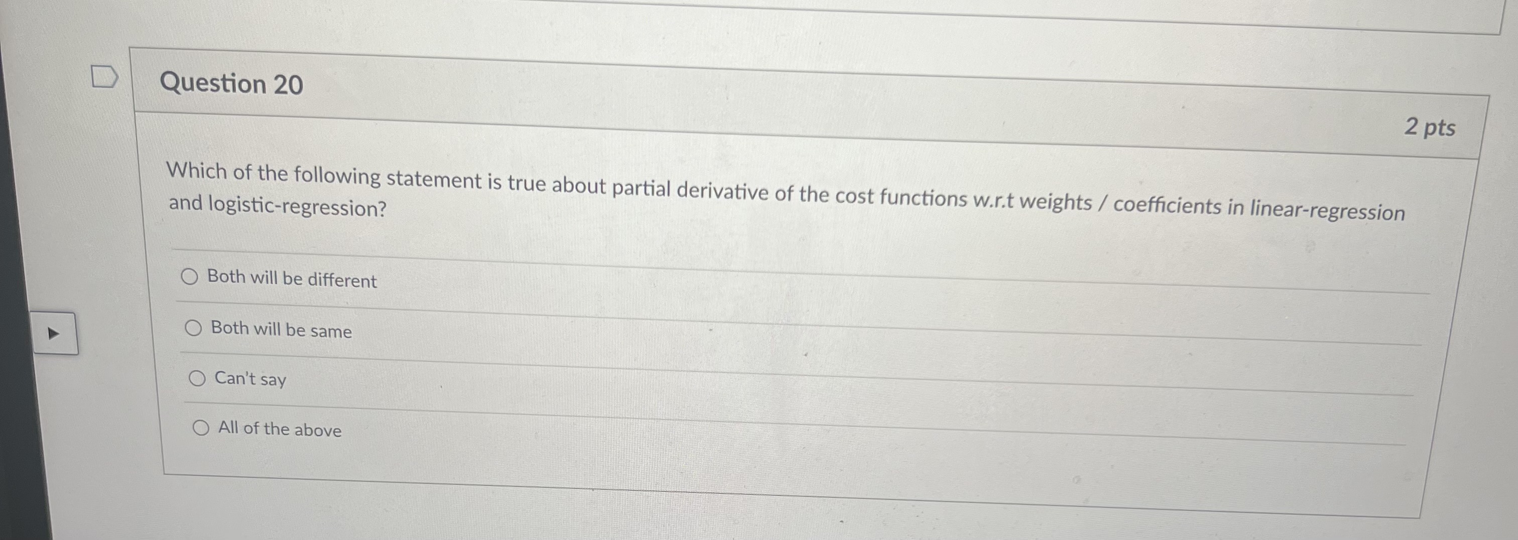Solved Question 20Which of the following statement is true | Chegg.com
