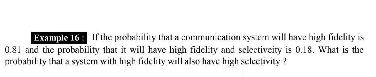 Solved Example 16 : If the probability that a communication | Chegg.com