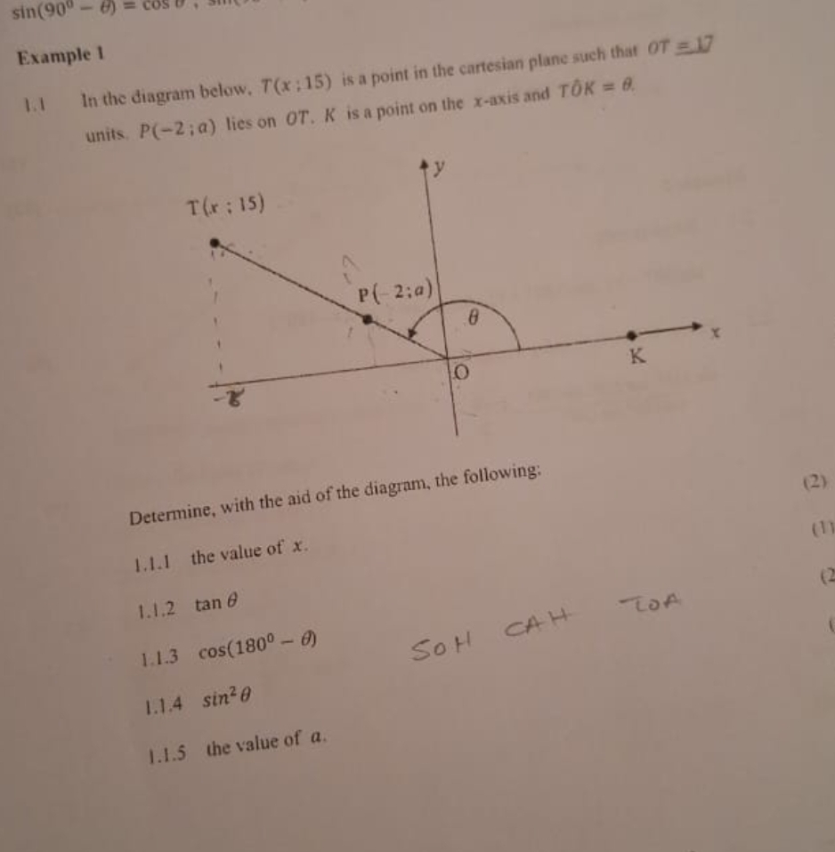 Solved Example 11.1 ﻿In the diagram below, T(x;15) ﻿is a | Chegg.com