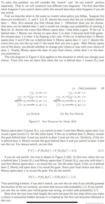 3. (Monty Hall) [20] Read Example 2.3. of (YG14. | Chegg.com
