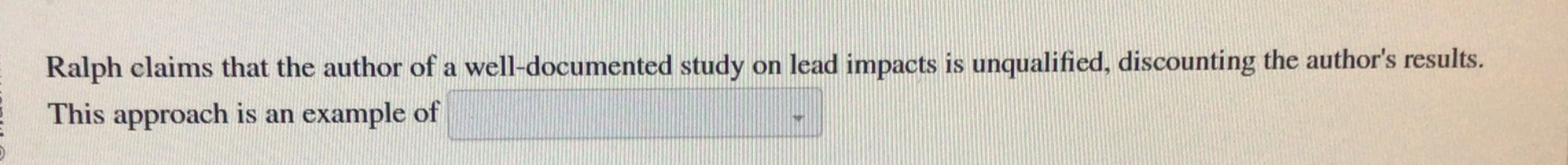 Solved Ralph claims that the author of a well-documented | Chegg.com