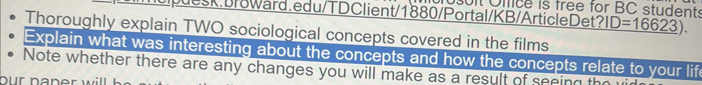 Solved Explain what explain TWO sociological concepts | Chegg.com