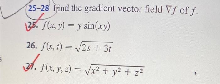 Solved 21. f(x, y, z) = x2 + y2 + z2 25-28 Find the | Chegg.com
