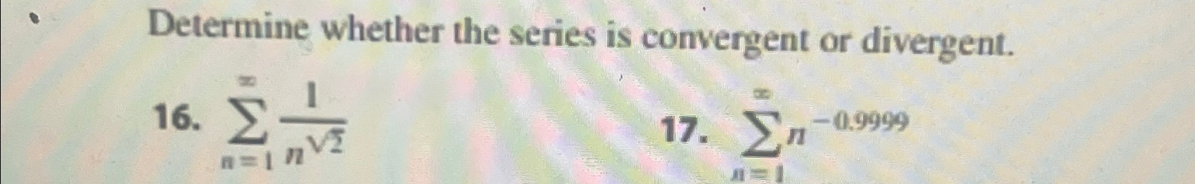 Solved Determine whether the series is convergent or | Chegg.com