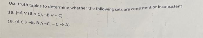 Use truth tables to determine whether the following | Chegg.com