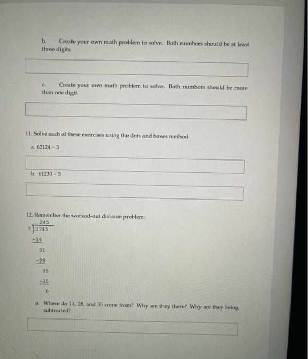 Solved b. Create your own math problem to solve. Both | Chegg.com