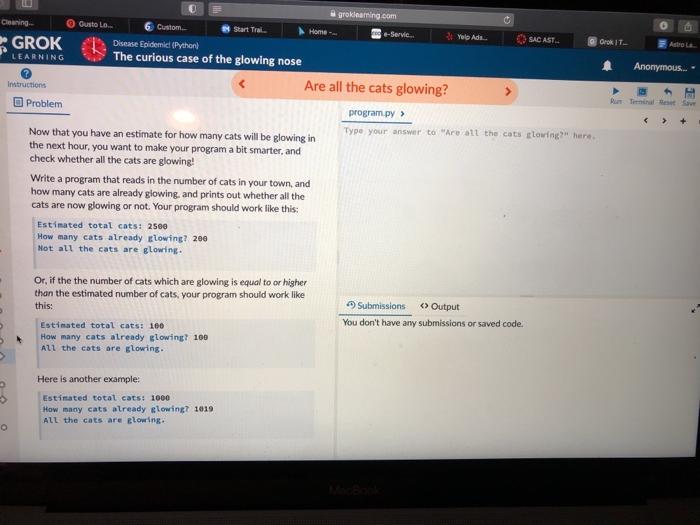 Solved groklearning.com tom... Start Tral.. Home - and | Chegg.com